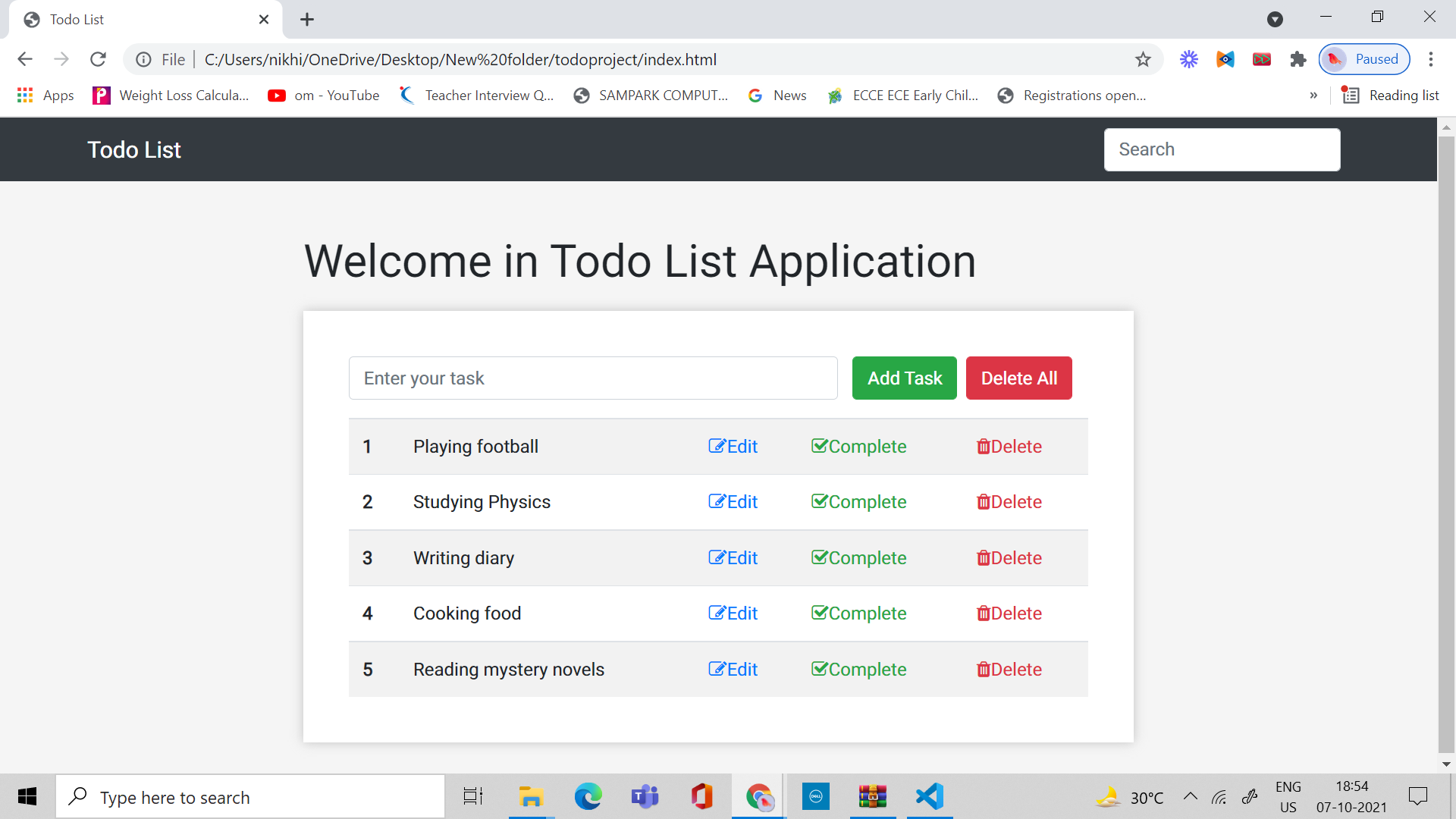 GitHub - nik464/todo-crud-project