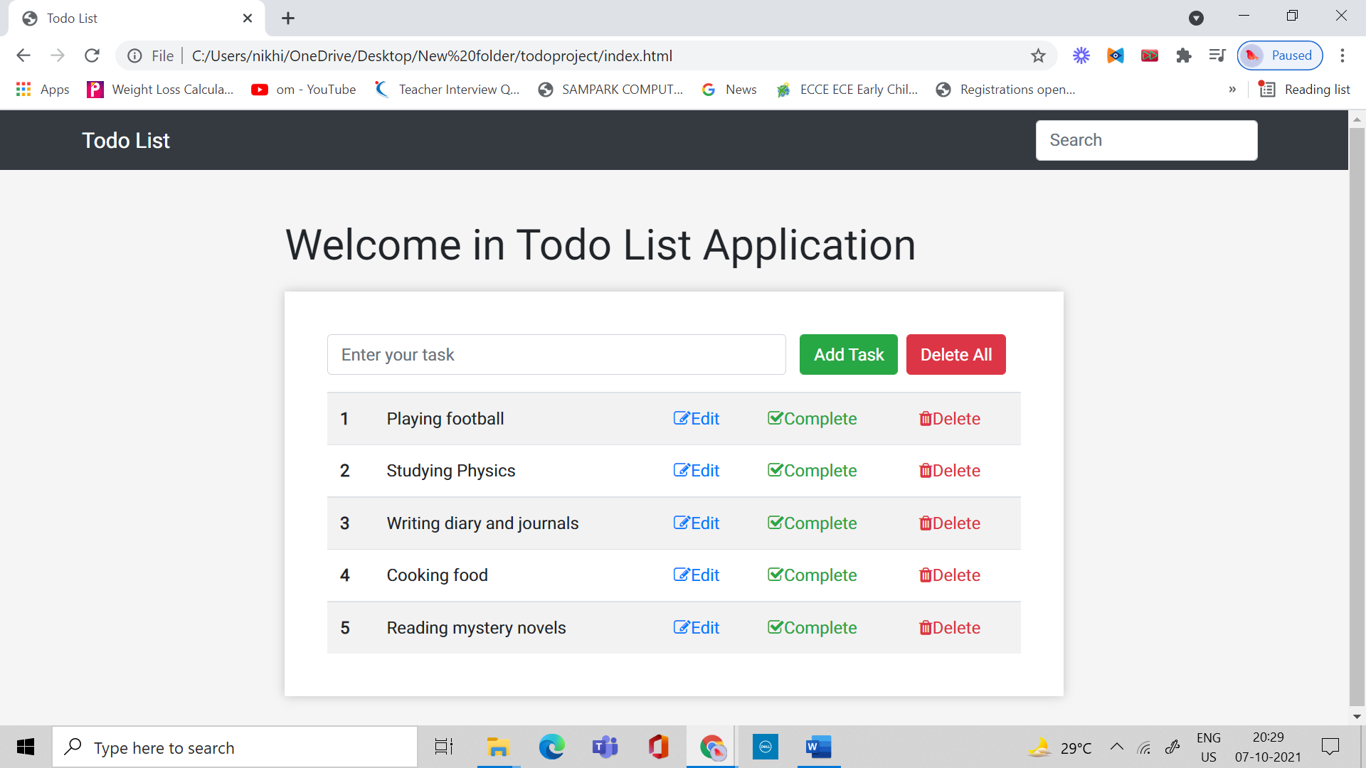 GitHub - nik464/todo-crud-project