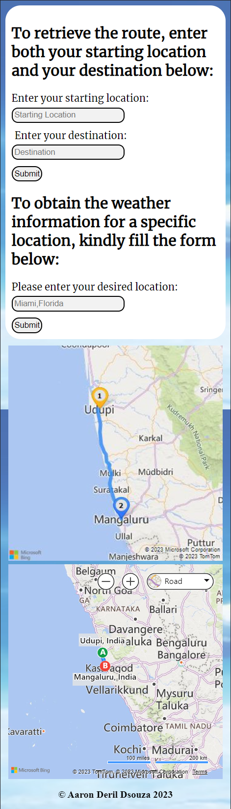GitHub - EtheriousKing/travel-route-and-weather: Travel Route Generator ...