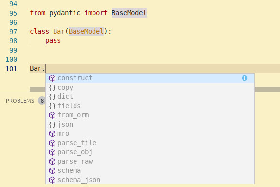 Go To Definition Doesnt Work For Classes Inheriting From Pydanticbasemodel · Issue 6320