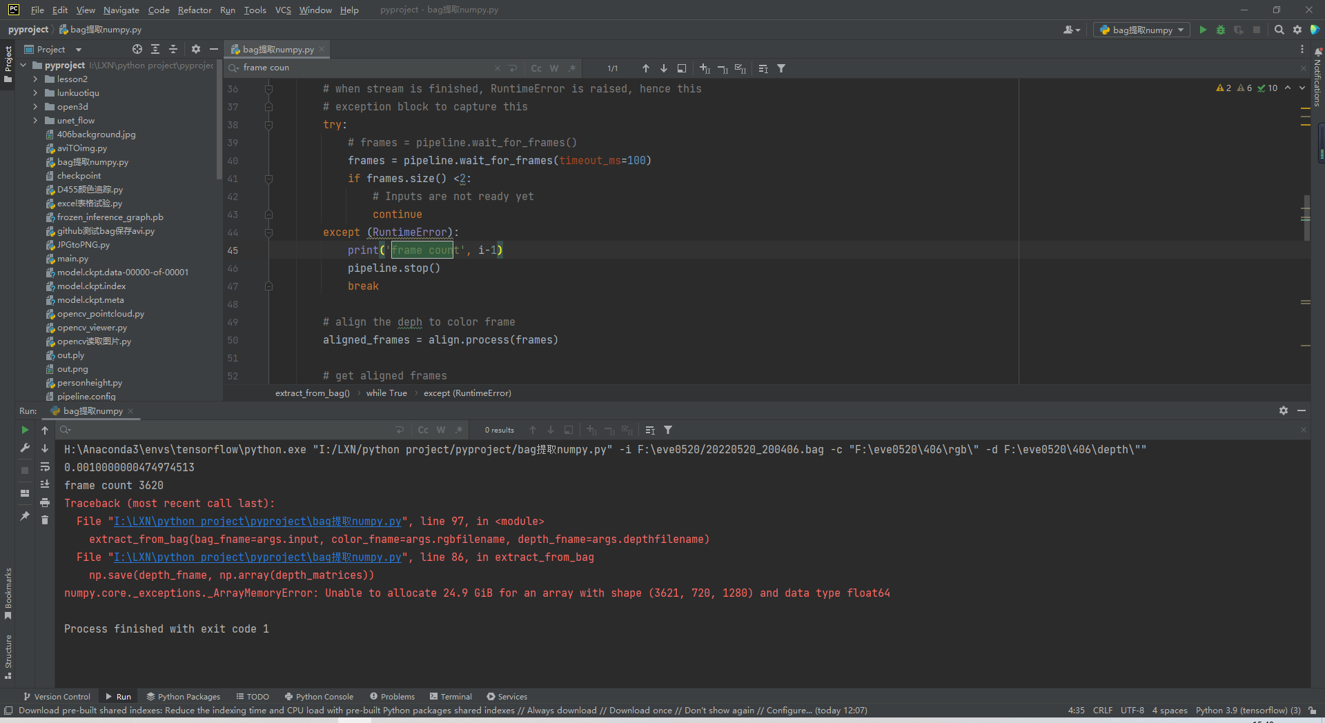 Extracting depth information · Issue #10725 · IntelRealSense ...