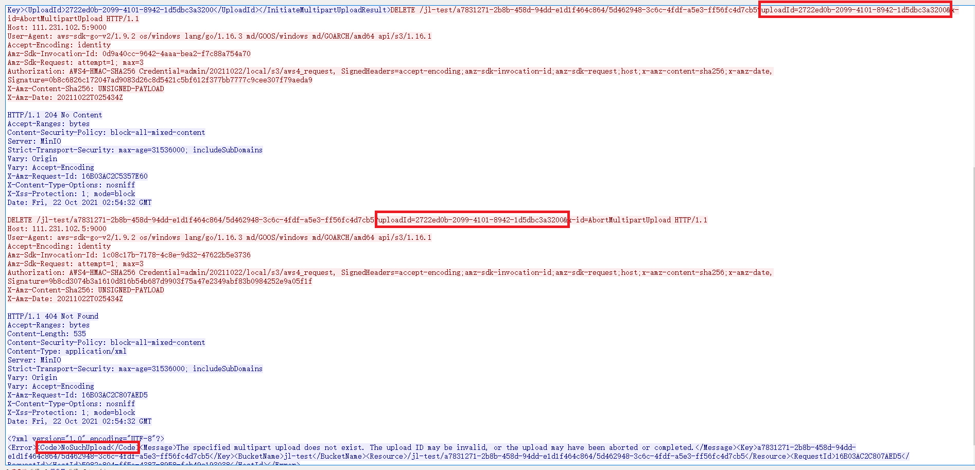 Comments For `abortmultipartupload` Inconsistent With The Behavior · Issue 13494 · Miniominio 
