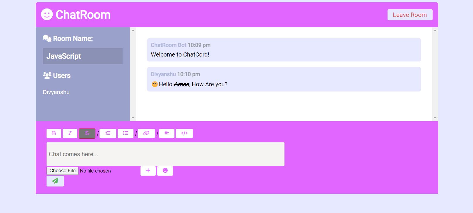 GitHub - divyanshusingh700/web_chat_application