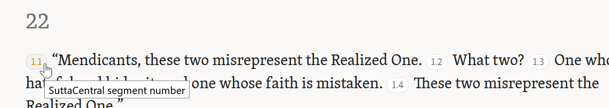 Segment links take you to the wrong segment in suttas with ranges such as AN2.11-20, etc ...