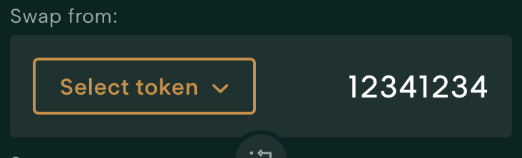 Swaps - entry amount cuts off at 8 pts · Issue #867 · tahowallet ...