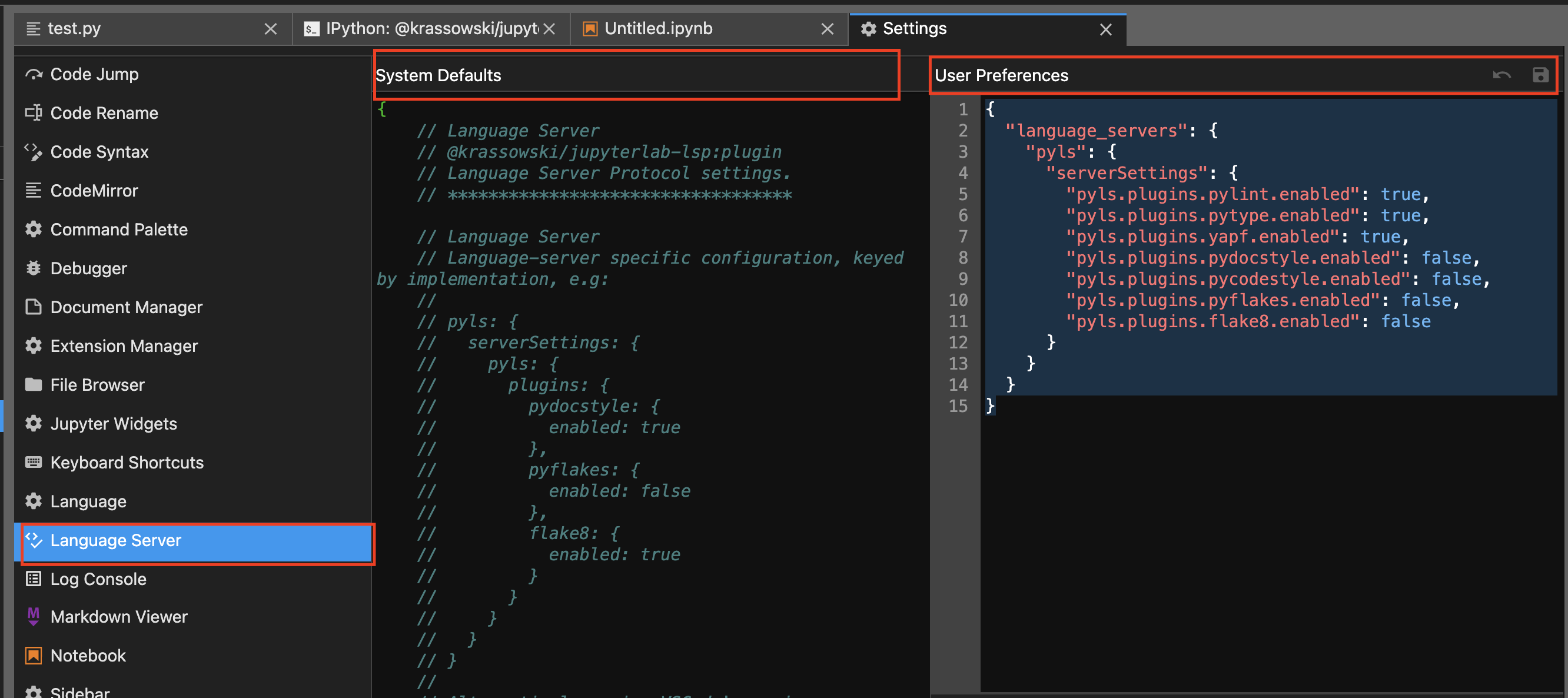 Show paths of advanced configuration files · Issue #9818 · jupyterlab/jupyterlab · GitHub