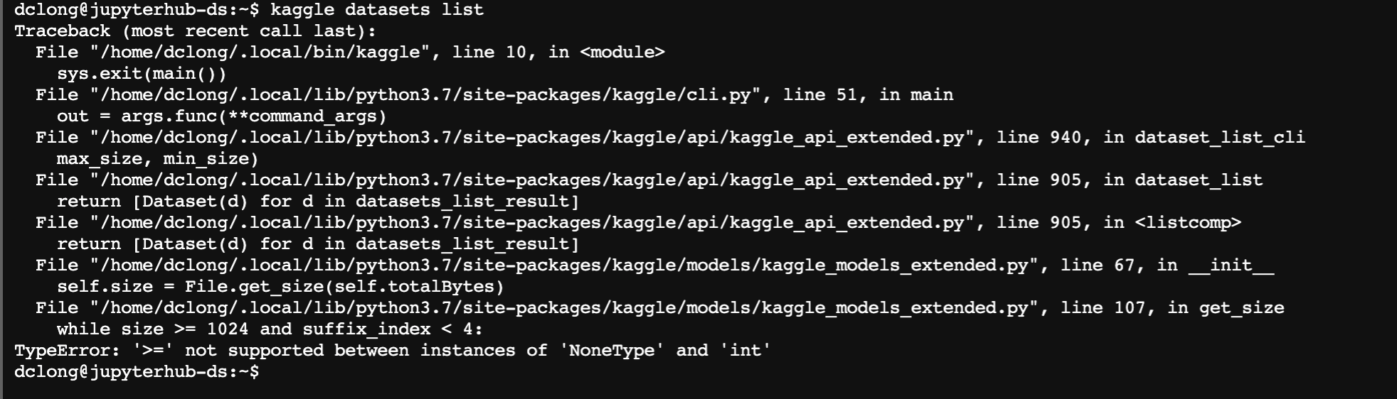 Improve the command-line APIs · Issue #236 · Kaggle/kaggle-api · GitHub