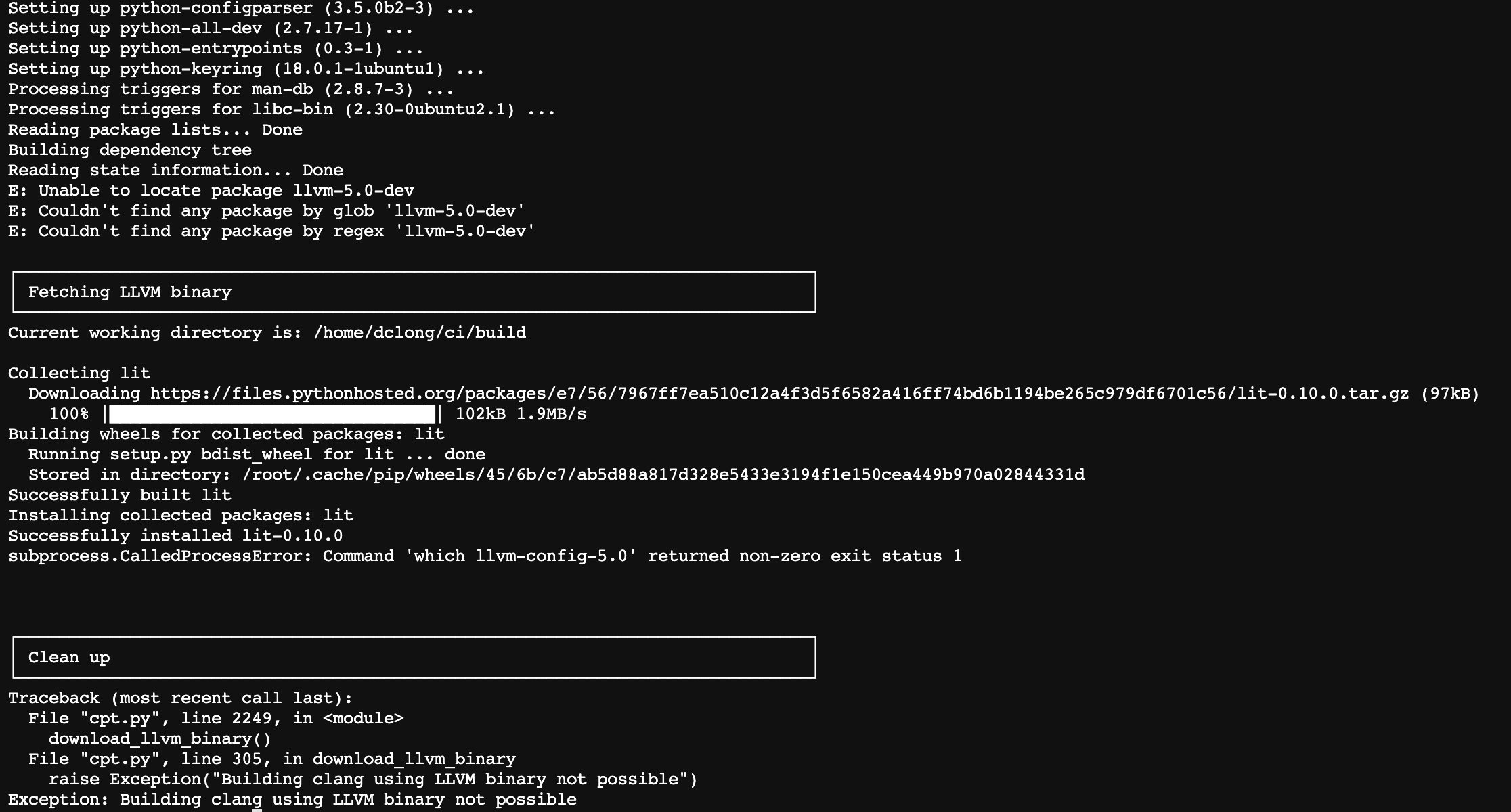 The cpt tool is broken · Issue #347 · root-project/cling · GitHub