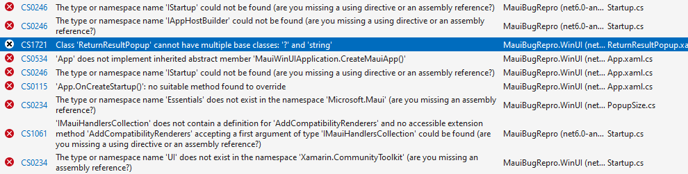 [Bug] CodeBehind source generator breaks when use the `x:TypeArguments ...