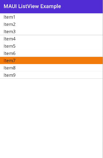 Android: ListView Item selected color is by default Orange and no property available to change ...