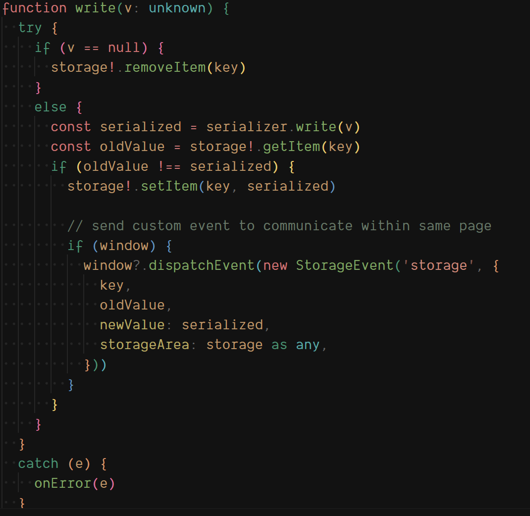 Uselocalstorage为什么每次都会触发`写`操作啊 Uselocalstorage Why Can Trigger Write Operation Every Time