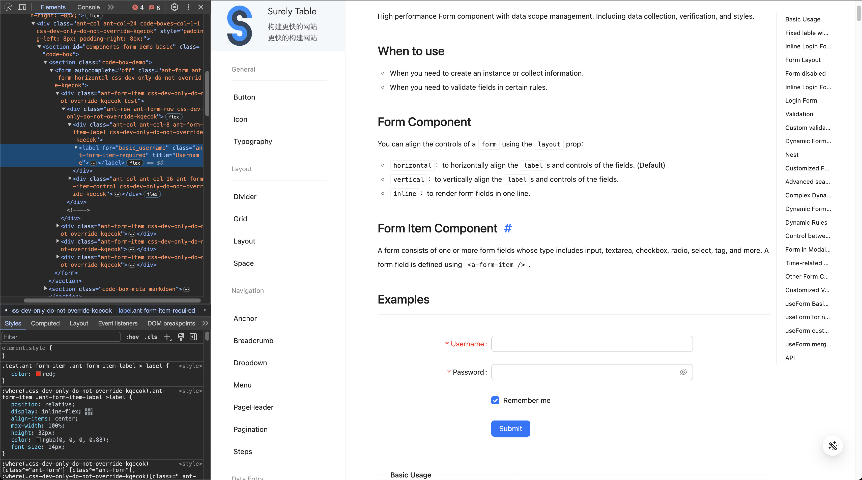 如何给from 表单的label 设置字体样式 · Issue #7050 · vueComponent/ant-design-vue · GitHub