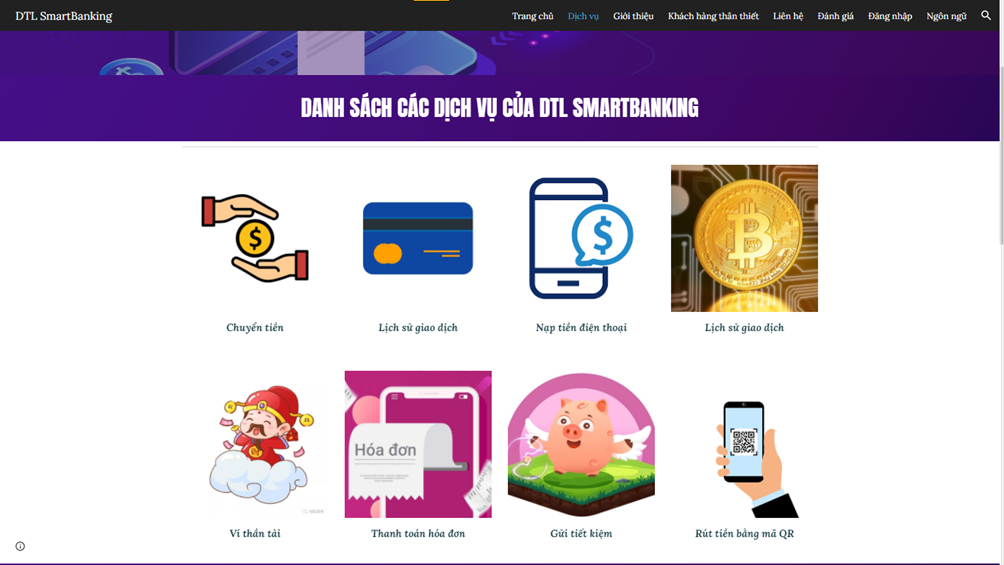 GitHub - dieptanluangithub/DTL-SMARTBANKING: Dựa trên cơ sở phân tích và đánh giá các trang ngân ...