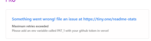 Github Stats Error · Issue 2817 · Anuraghazragithub Readme Stats · Github