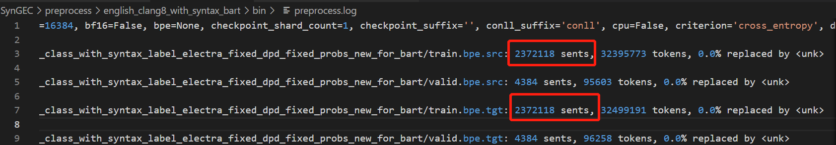 关于推理clang8数据集遇到的问题 · Issue #13 · HillZhang1999/SynGEC · GitHub