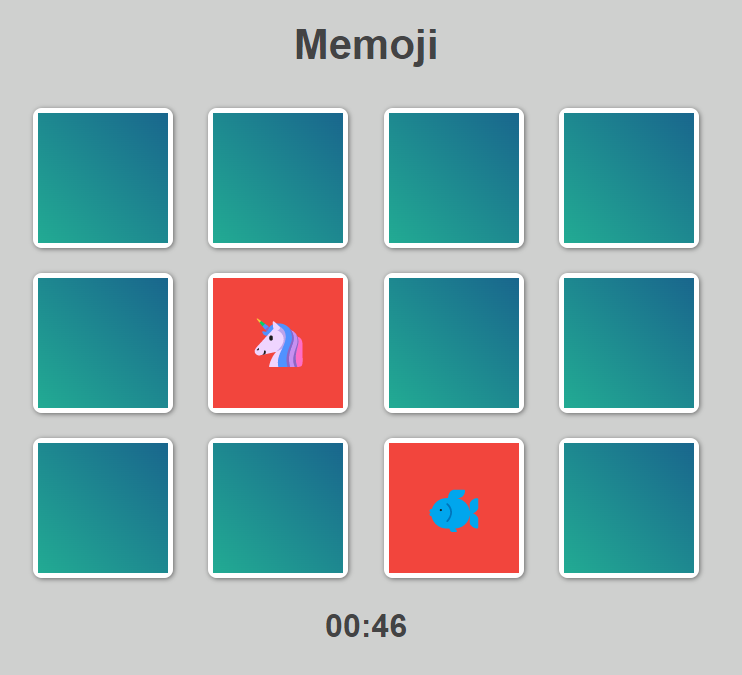 GitHub - evgeniy-strel/memoji: Игра Memoji, реализованная на чистом JS