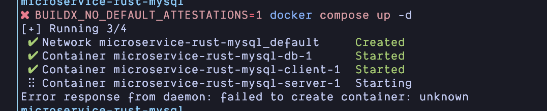 Docker Desktop Cannot Build It · Issue 12 · Second State Microservice Rust Mysql · Github