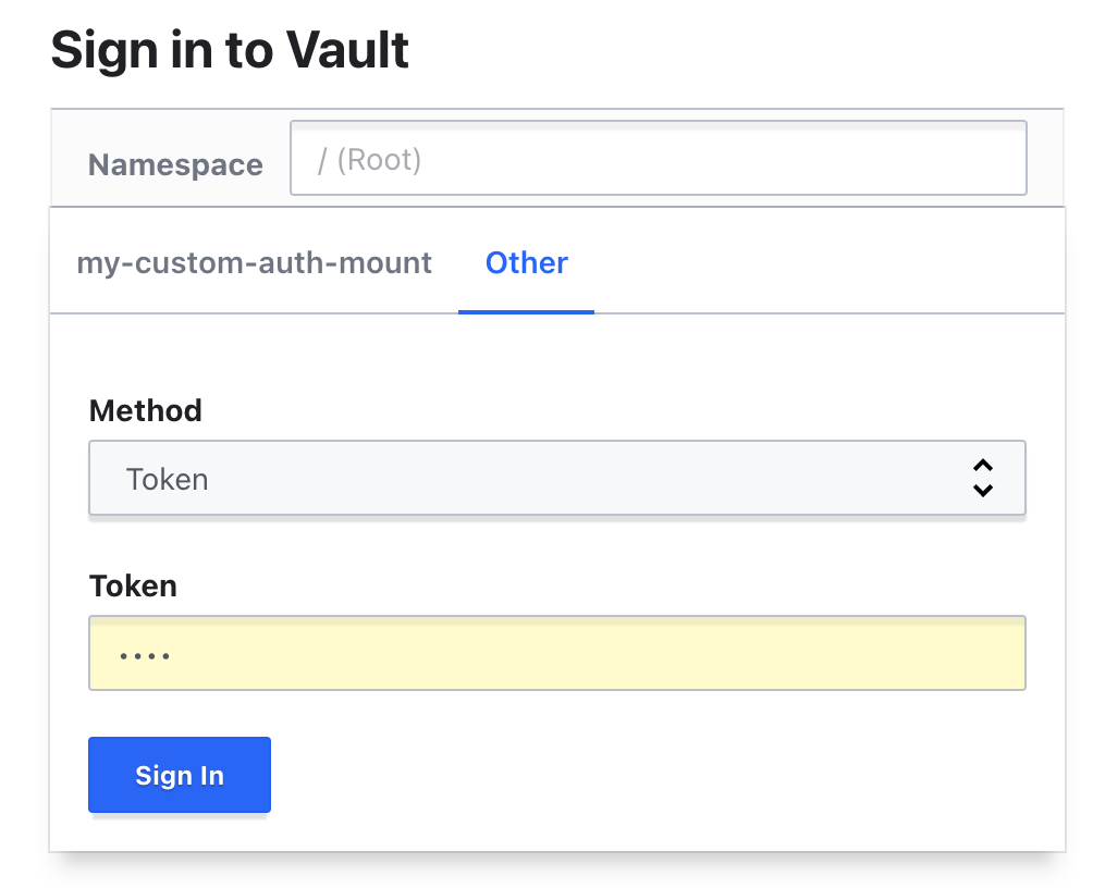 Custom Plugin not visible on Vault Sign in page · Issue #14749 ...