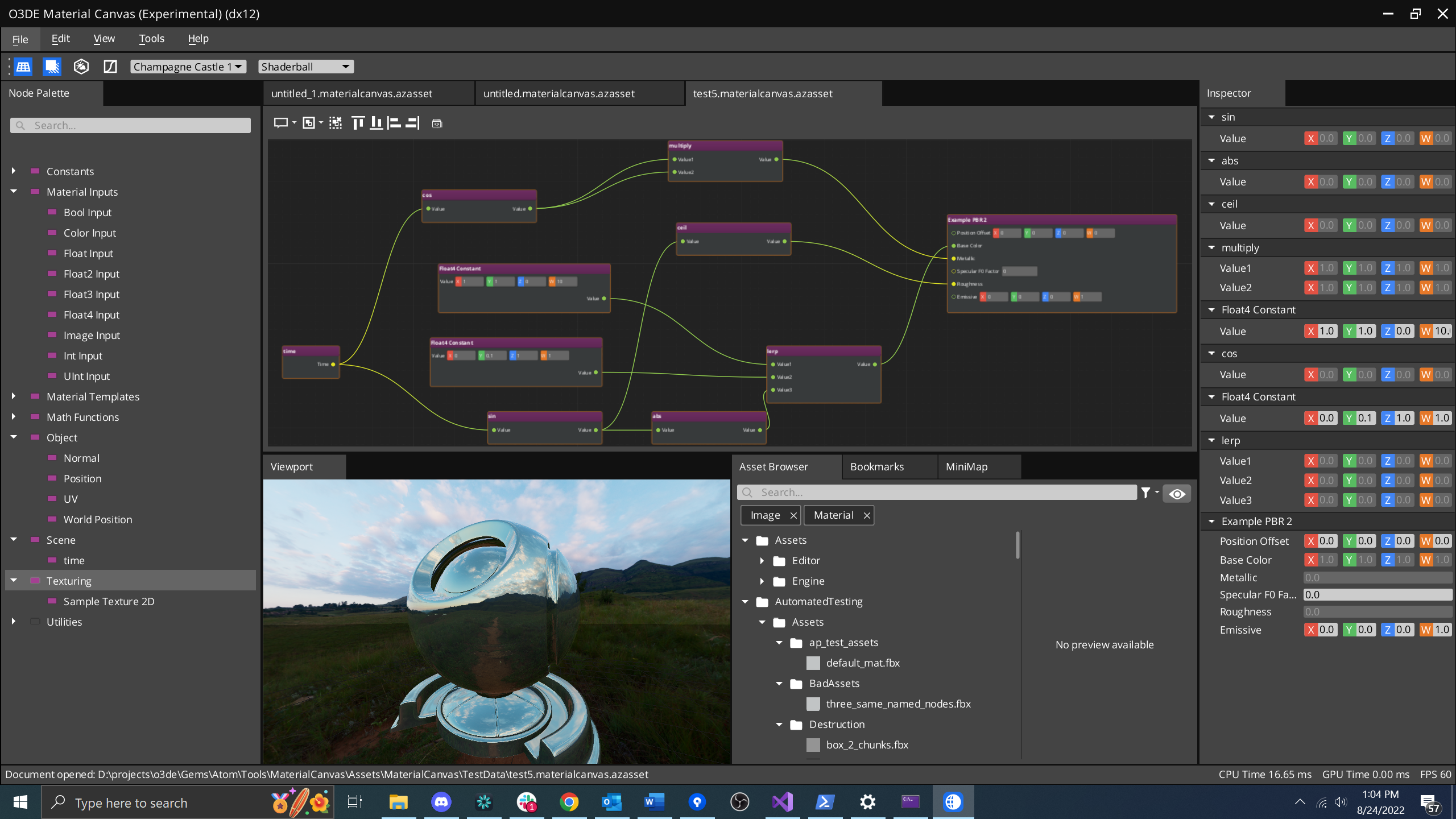 Material Canvas: Material Type Generation, Shader Inputs, Textures, Node Inspector by gadams3 ...