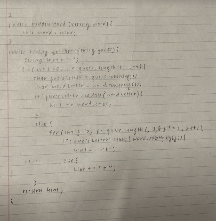 Week 1 APCSA AP Study MC and FRQ Review - Yeonjoon Hong · Issue #6 · yeonjoonhong/Data ...