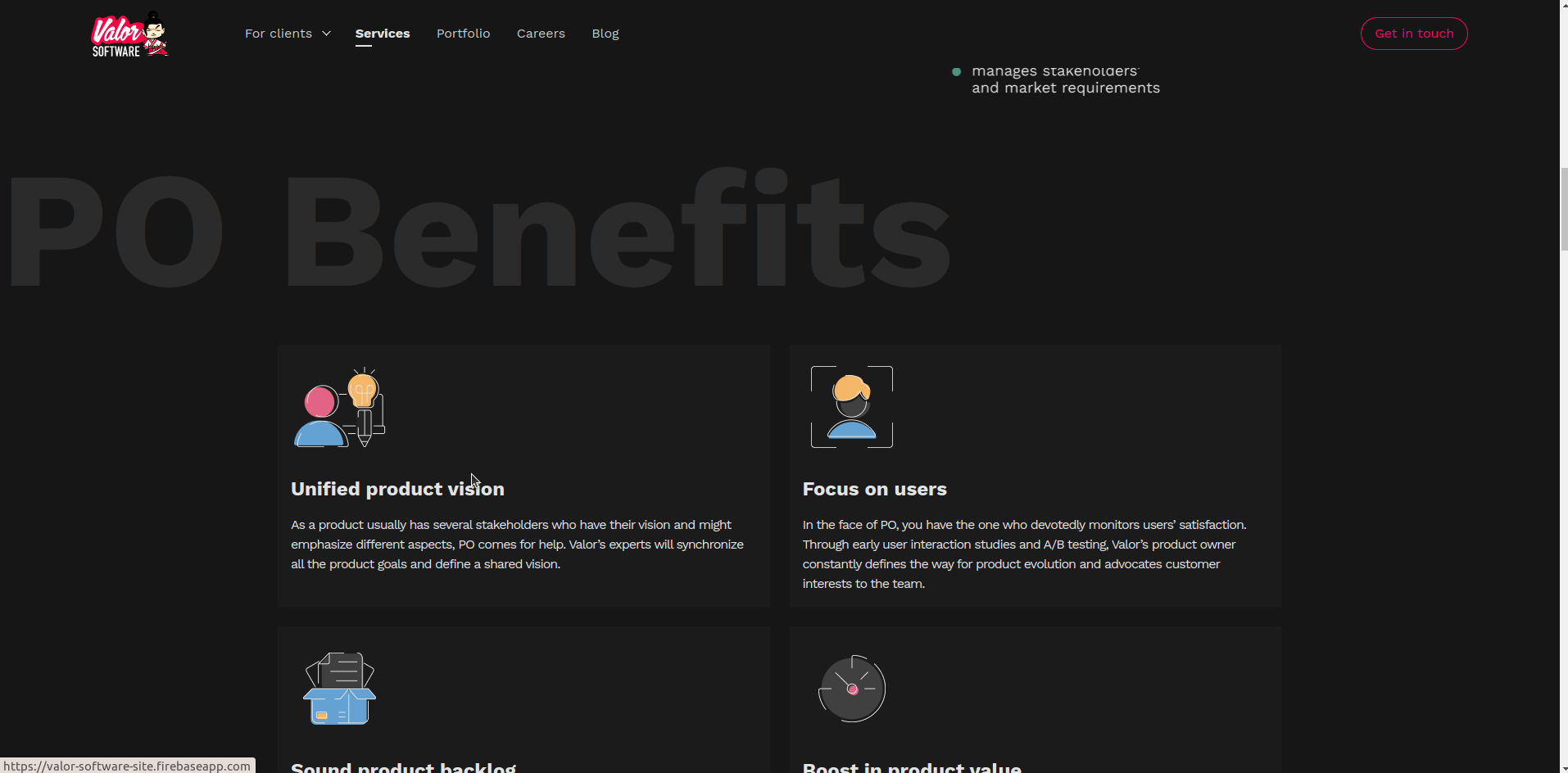 Issues And Improvements For Services Pages Issue 187 Valor