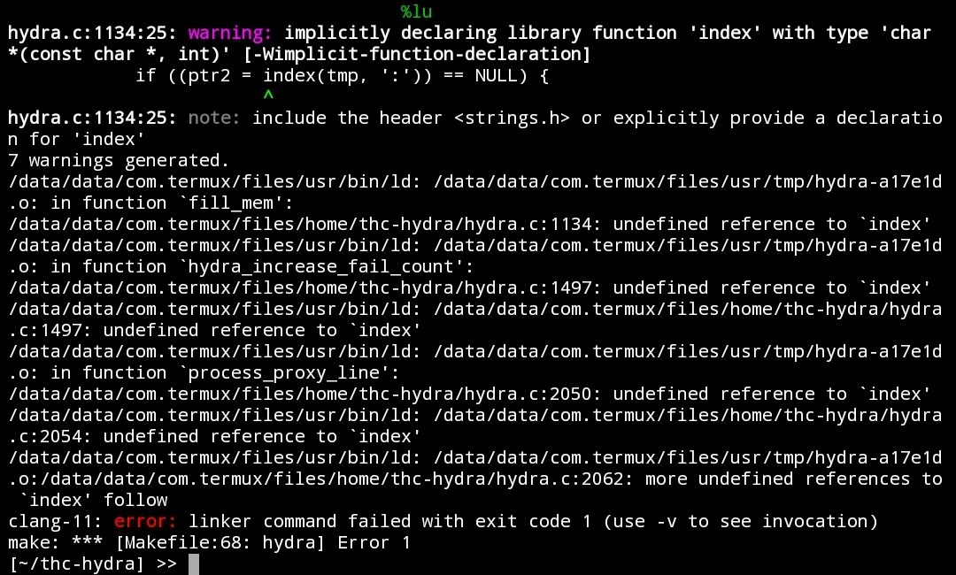 Issue with Installing · Issue #634 · vanhauser-thc/thc-hydra · GitHub