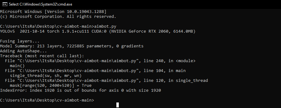 Update requirements.txt Please · Issue #1 · RyanSawchuk/cv-aimbot · GitHub