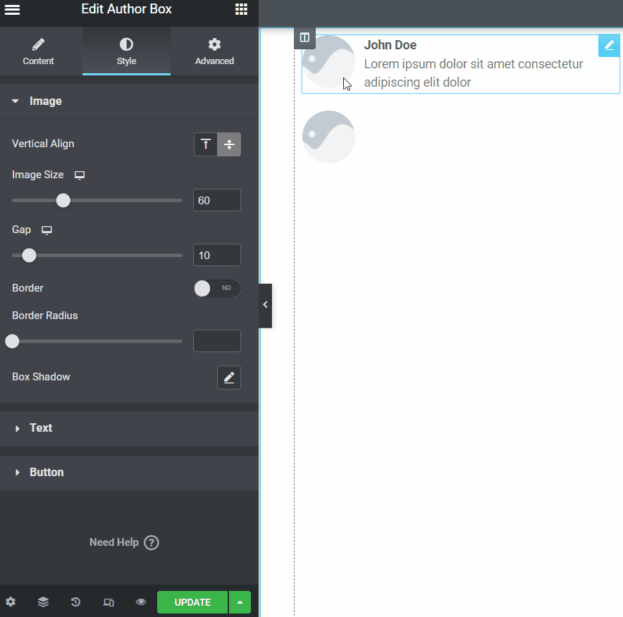 🚀 Feature Request: `Author box widget` more realistic use · Issue #17866 · elementor/elementor ...