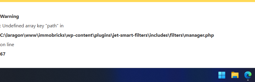 [🟡Bricks 1.7.x] Jetsmartfilters 3.1.0 🪲bug with php 8.x.x switch · Issue #6672 · Crocoblock ...
