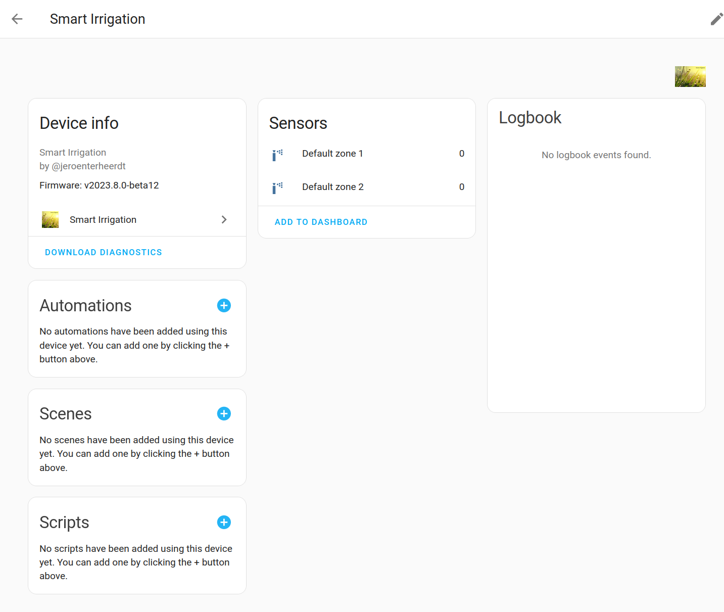 smart_irrigation_start not fired · Issue #140 · jeroenterheerdt/HAsmartirrigation · GitHub