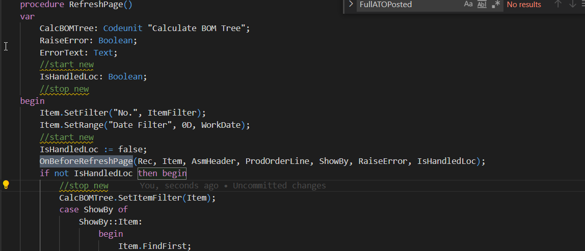[Event-Request] Page 5870 "BOM Structure" OnBeforeRefreshPage · Issue #12234 · microsoft ...