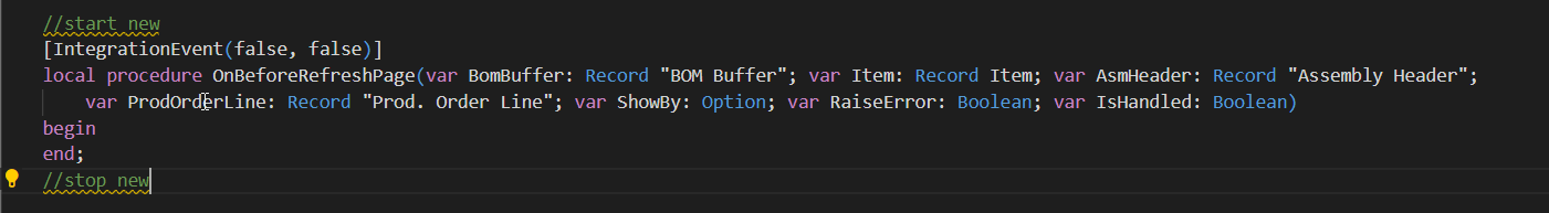 [Event-Request] Page 5870 "BOM Structure" OnBeforeRefreshPage · Issue #12234 · microsoft ...