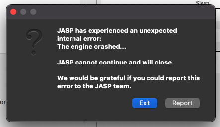 JASP unexpected internal error · Issue #1252 · jasp-stats/jasp-issues · GitHub