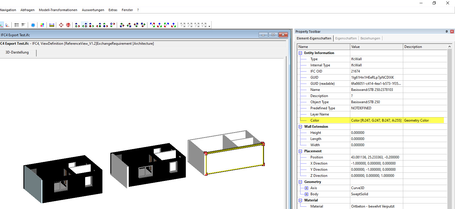 Missing Color In Ifc 4 Reference View · Issue 294 · Autodesk Revit Ifc · Github