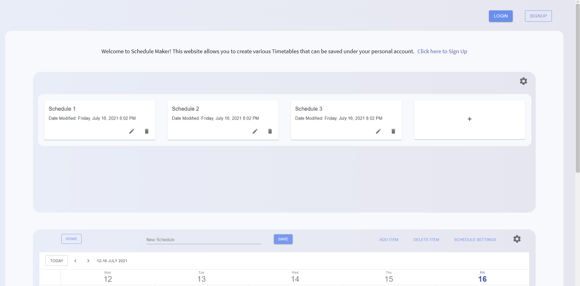 GitHub - brandenphan/Schedule-Maker: Full stack web-application written ...