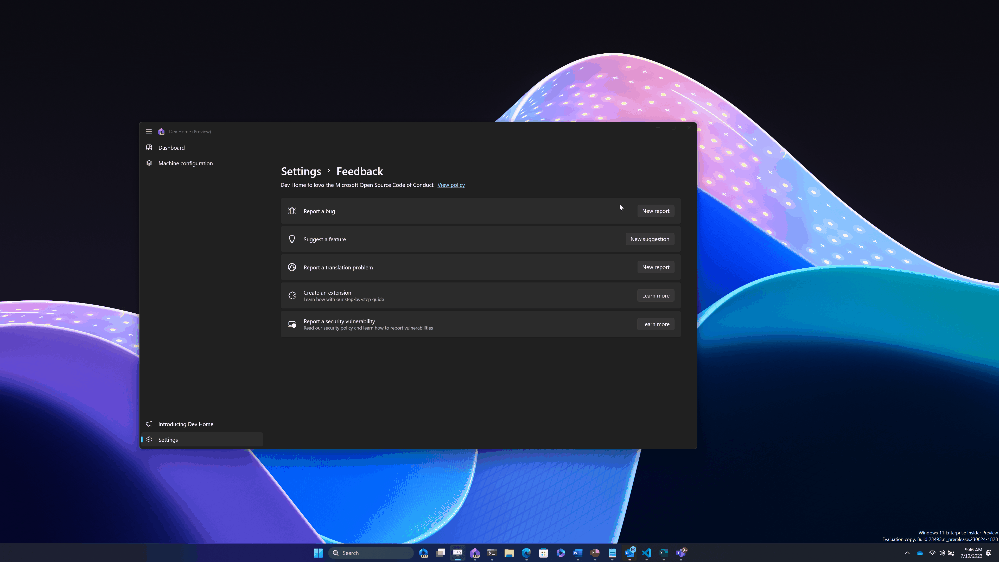 Report A Bug Window Has Resize And Positioning Issues · Issue 1272 · Microsoftdevhome · Github 7233