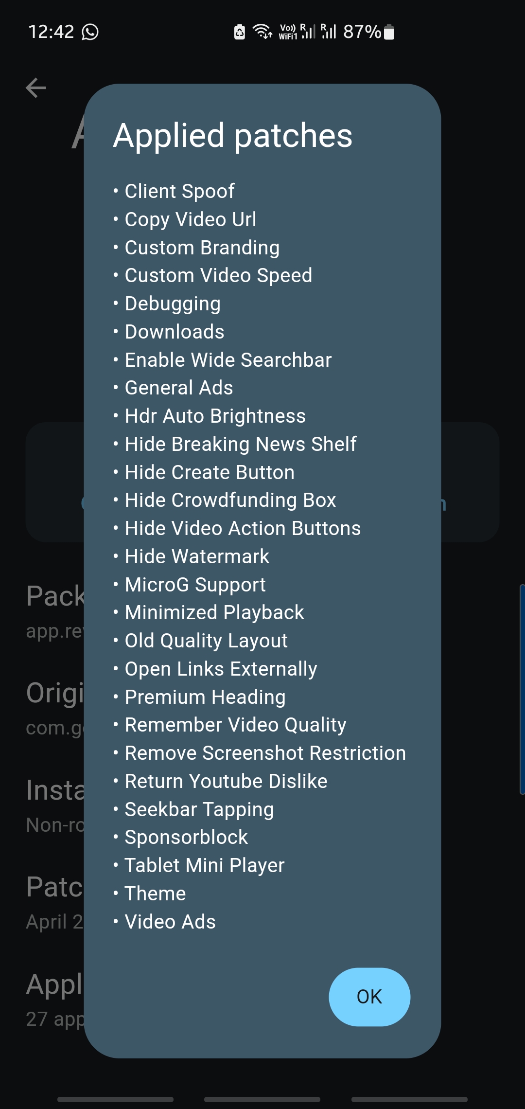 bug: stopping after a few seconds of playback. · Issue #793 · ReVanced/revanced-manager · GitHub