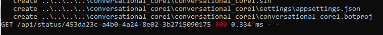 Command failed: dotnet user-secrets init --project conversational_core1.csproj 'dotnet' is not ...