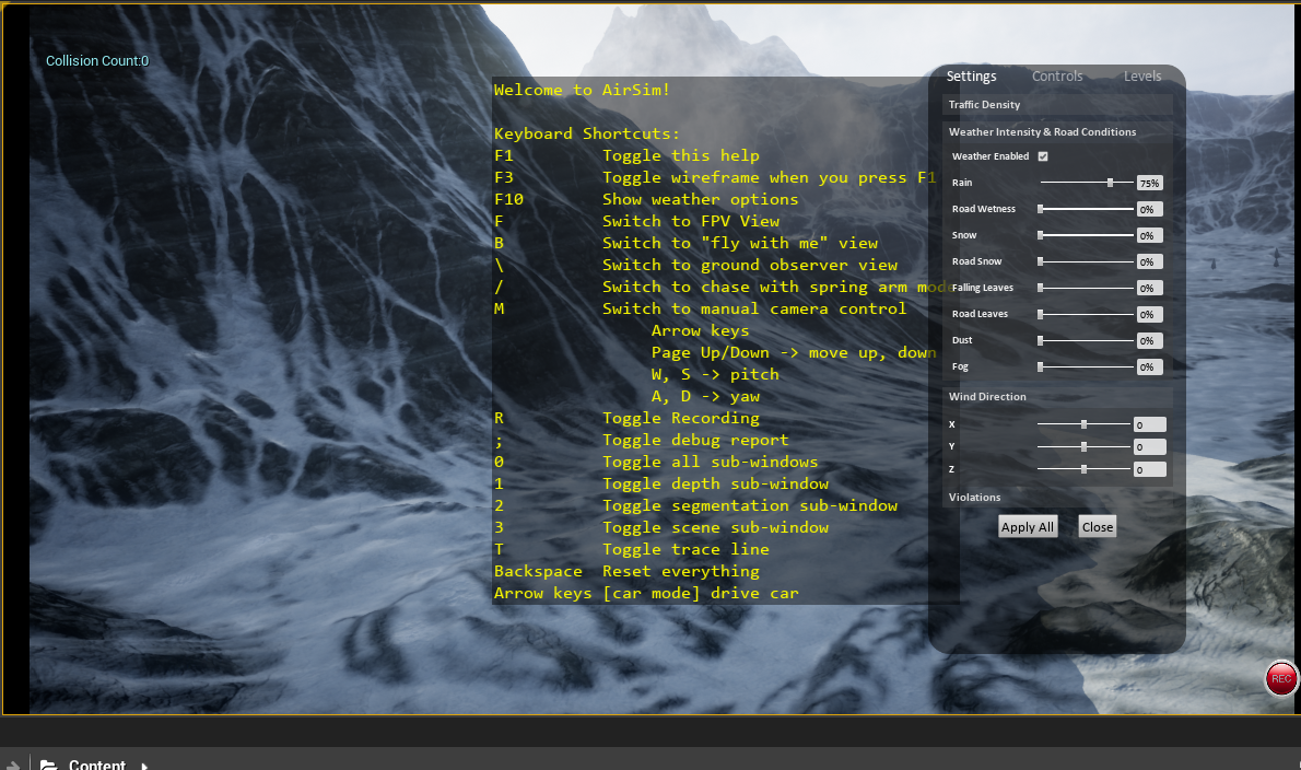 Weather Simulation in LandscapeMap · Issue #3809 · microsoft/AirSim · GitHub