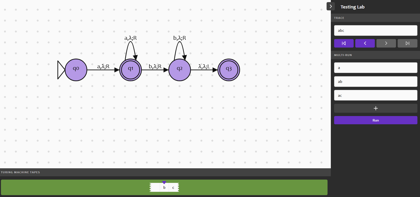 Turing Machine early termination · Issue #411 · automatarium/automatarium · GitHub