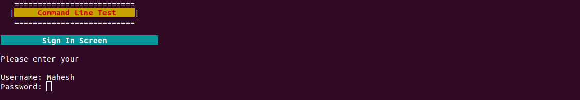 Github Utsavasinghcommand Line Test Command Line Test Is A Bash Shell Based Tool That 0034