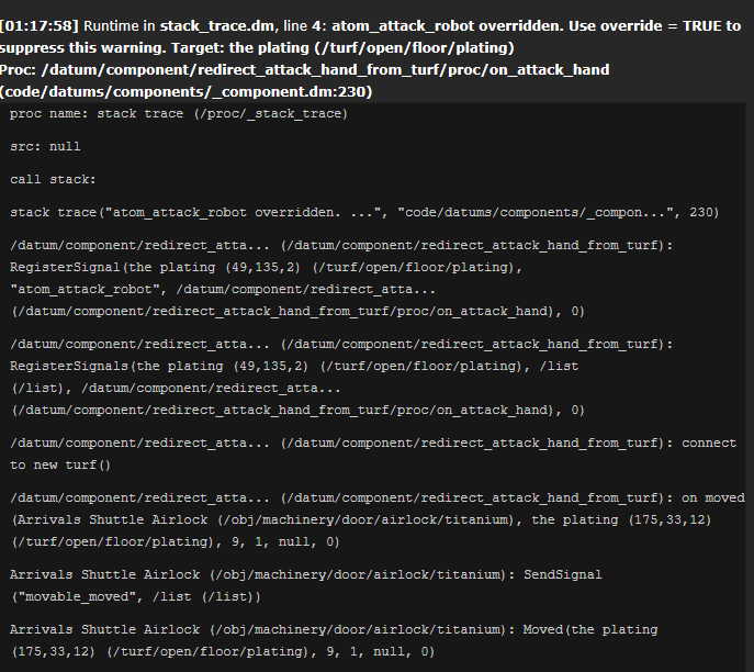 Shuttles cause Signal Overrides after #73920 · Issue #74172 · tgstation/tgstation · GitHub