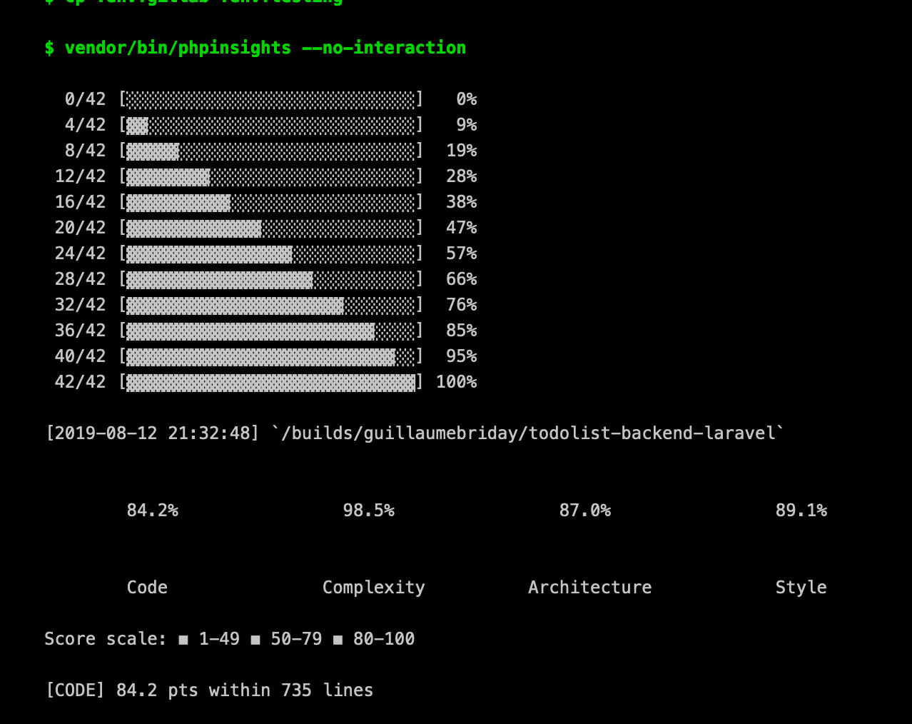 Colors in CI · Issue #241 · nunomaduro/phpinsights · GitHub
