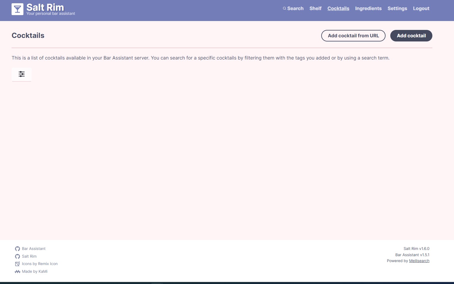 Cocktails/Ingredients not displaying · Issue #58 · karlomikus/vue-salt-rim · GitHub