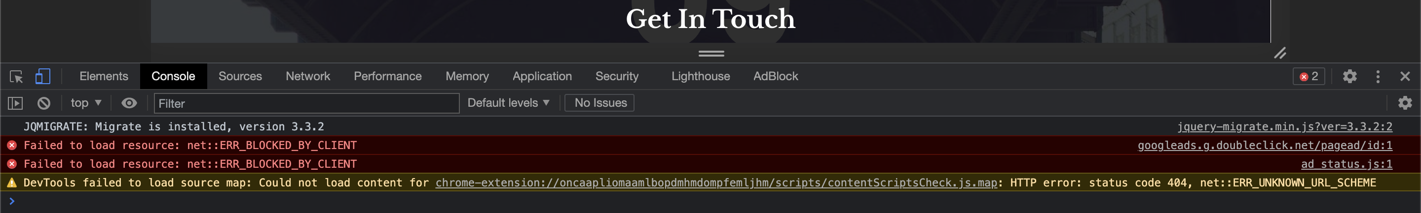 "This Block Encountered and error.." when adding Visualizer Chart with Google Site Kit Installed ...