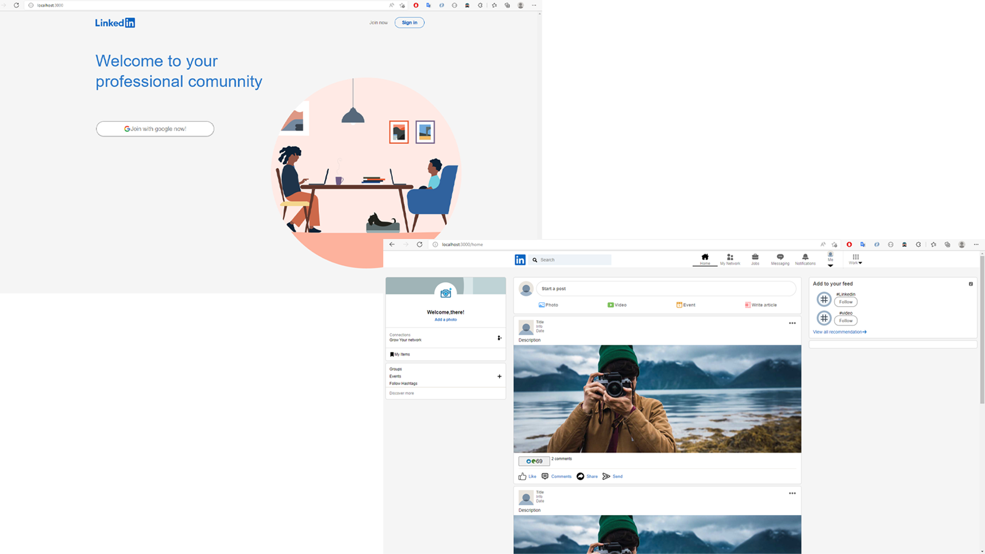 GitHub - gigi-beridze/linkedin-clone: linkedin clone using react