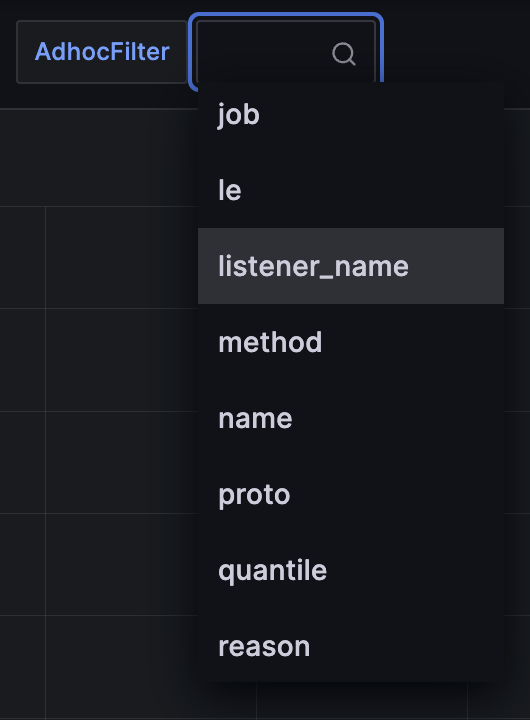 Allow Ad Hoc Filters To Only Select Specific Labels Or Labels From Particular Metrics · Issue