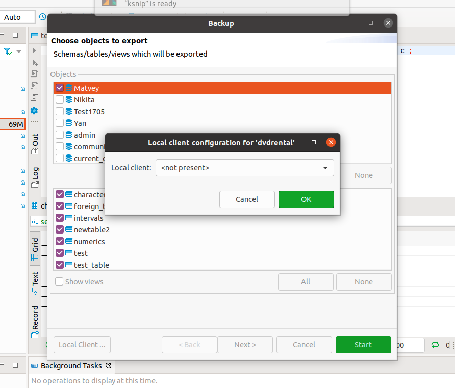 Can't download binaries local client for PostgreSQL and MySQL on Linux ...
