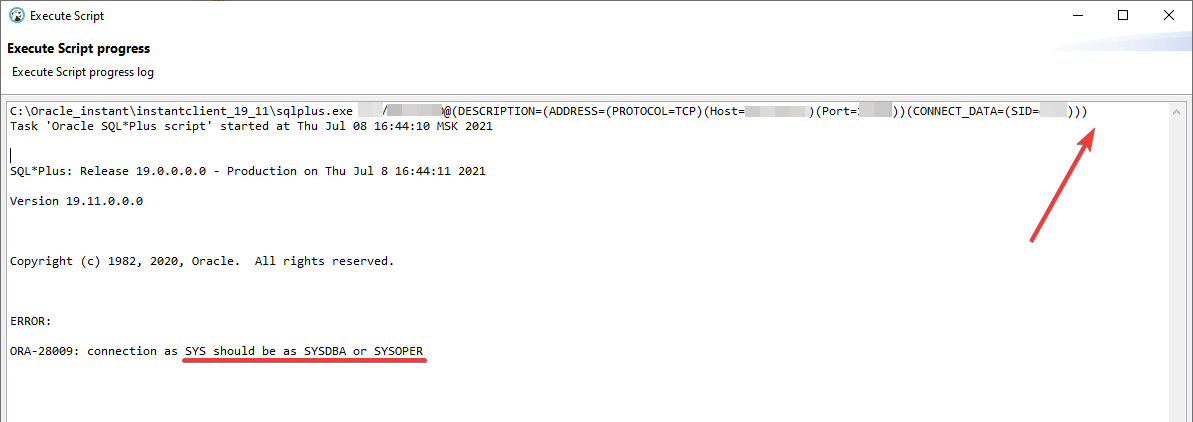 Execute in SQL*Plus tool doesn't pick up a role from connection ...