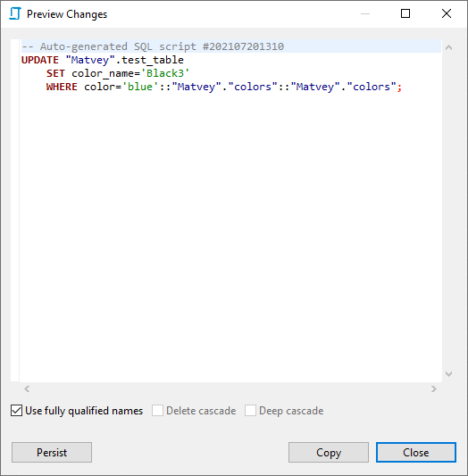 Incorrect query generated by dbeaver prevents saving an edit through ...